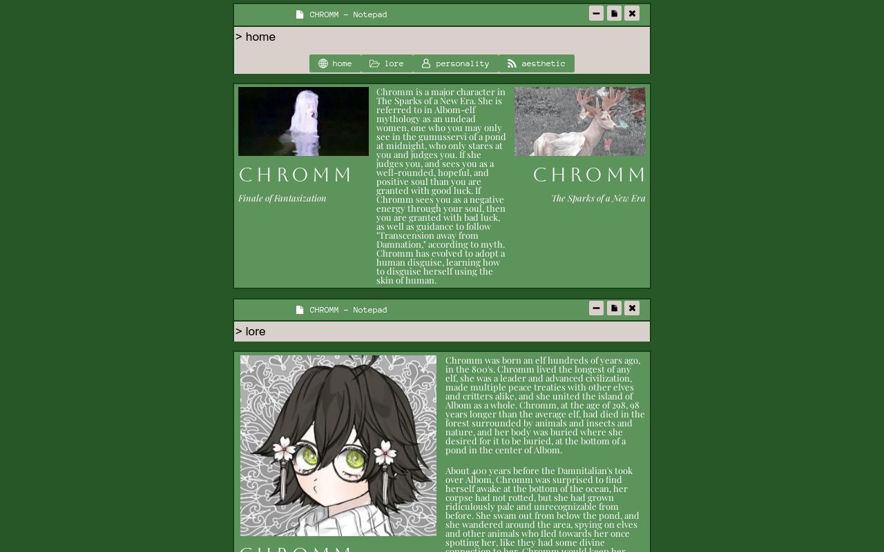 𓆩 𓆪 chromm, the finale of fantasization. 𓆩 𓆪